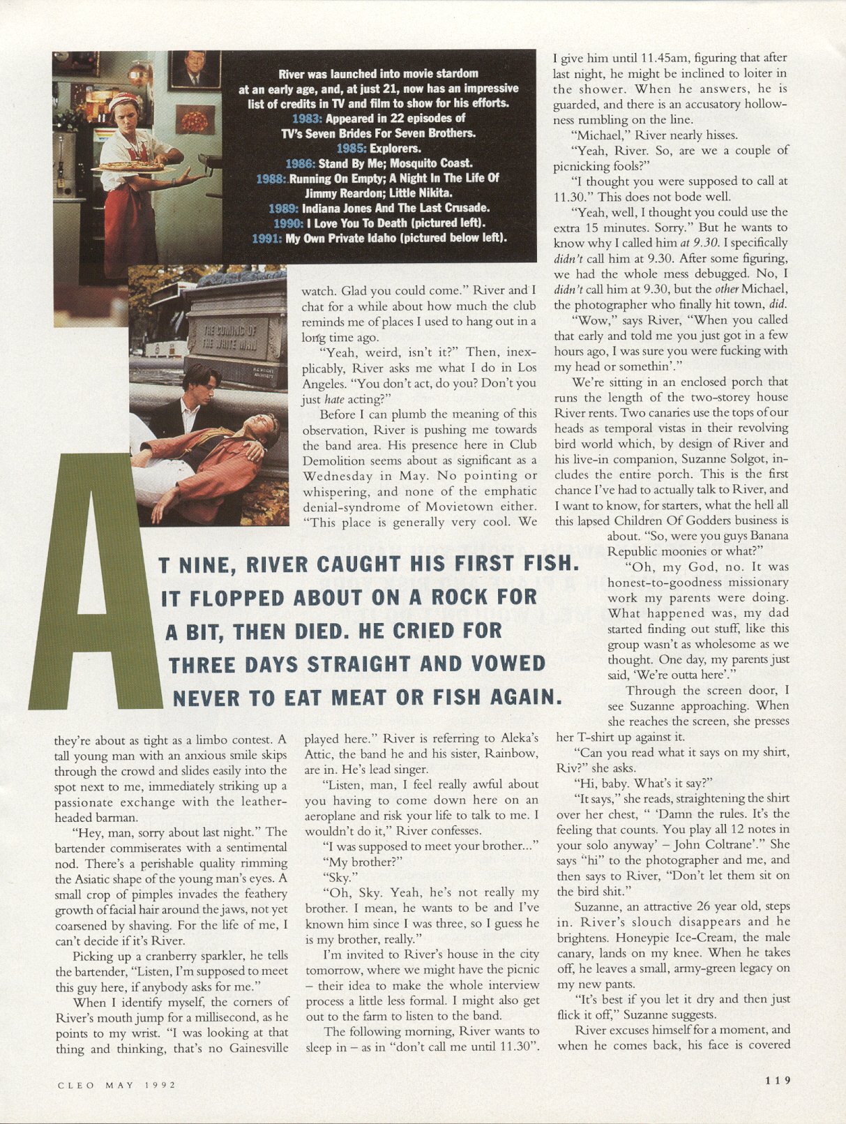 The River Phoenix Pages / Articles / Scans / HitKrant