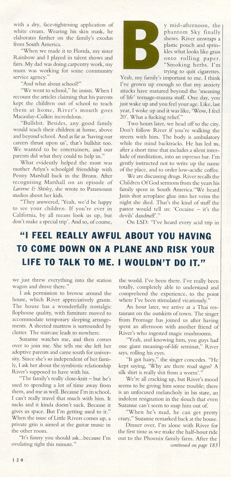 The River Phoenix Pages / Articles / Scans / HitKrant